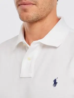 Polo Ralph Lauren Cotton Polo Shirt With Mini Logo - White