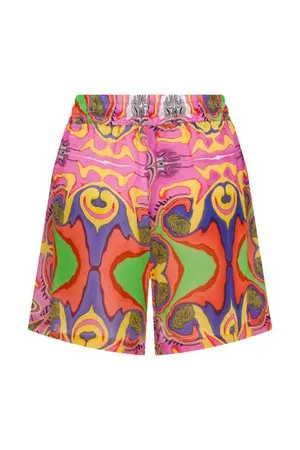 JE TE VEUX Printed Drawstring Shorts