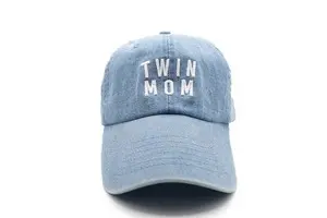 REY TO Z Twin Mom Baseball Cap Denim