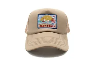 REY TO Z East Coast Postcard Trucker Hat - Khaki