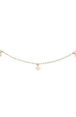 Tory Burch Forget Me Not Charm Station Necklace