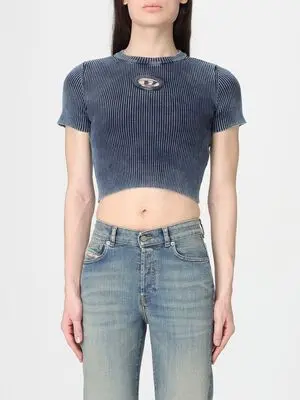 DIESEL® Ribbed Cropped T-shirt