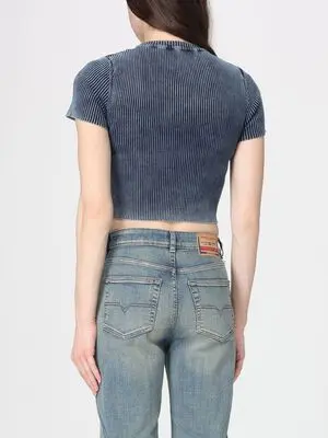 DIESEL® Ribbed Cropped T-shirt