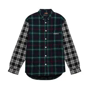 PURPLE BRAND Quilted Plaid Shirt