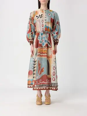 ALEMAIS Printed Midi Dress