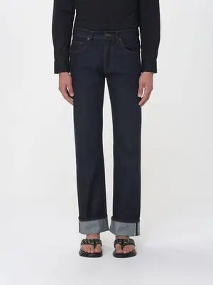 Burberry Straight Leg Dark Wash Jeans - Blue