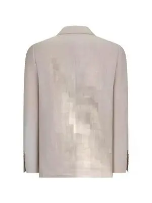 LARDINI Notched-lapel Jacket - Neutrals