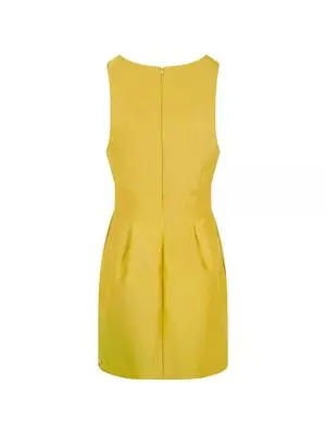 Elisabetta Franchi Draped Mini Dress - Yellow