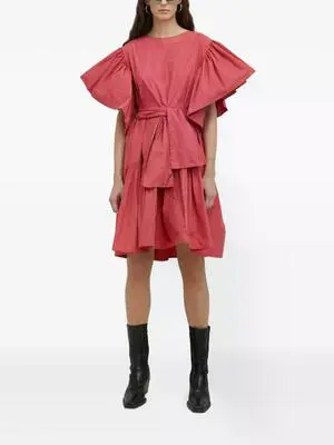MMC STUDIO Ruffled Tie Mini Dress