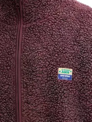 American Vintage Fleece Zip-up Jacket - Red