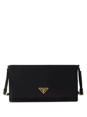 Prada Mini Shoulder Bag With Logo Plaque