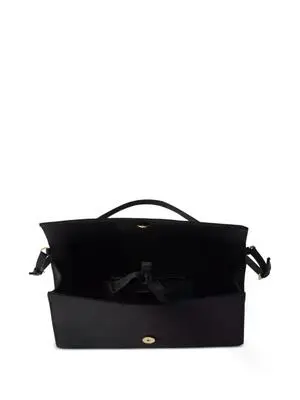 Prada Mini Shoulder Bag With Logo Plaque