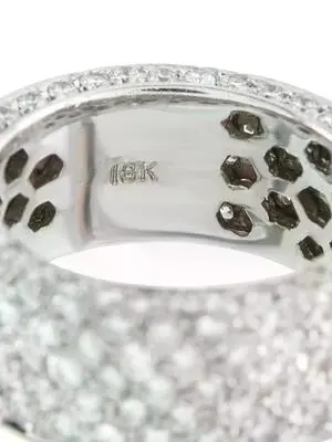 LB EXCLUSIVE 18k White Gold And Diamond Pavé Band Ring