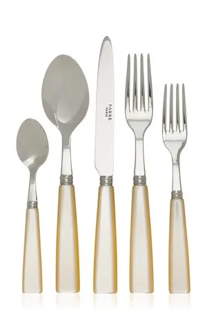 SABRE Icône Five-piece Silverware Set - White