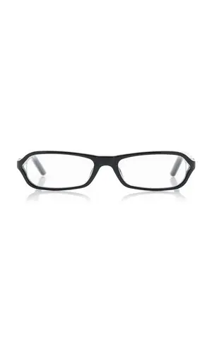 Jacquemus Slim Square-frame Acetate Glasses - Black