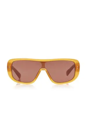 Jacquemus Aviator-frame Acetate Sunglasses - Orange