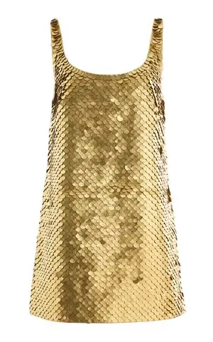 Gold Sequin Mini Dresses