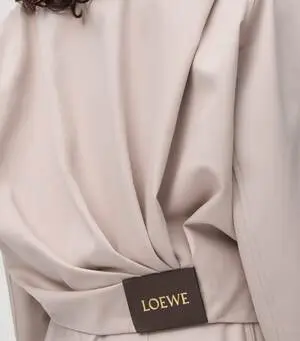 Loewe Cotton-silk Draped Bomber Jacket