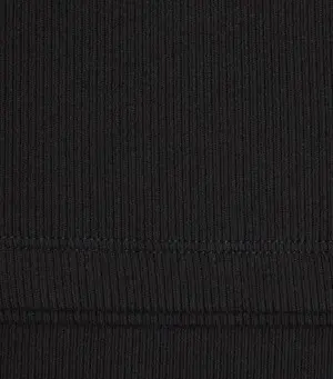 JOSEPH Stretch-cotton Ribbed Top - Black