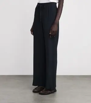 NOMADISSEM Shirred Silk Trousers