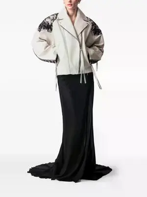 ARTICLE TEN Lace-panelled Jacket