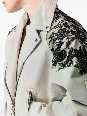 ARTICLE TEN Lace-panelled Jacket