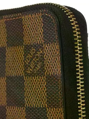 LOUIS VUITTON 2010 Checked Wallet - Brown