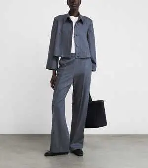 NOMADISSEM Wool Tailored Trousers