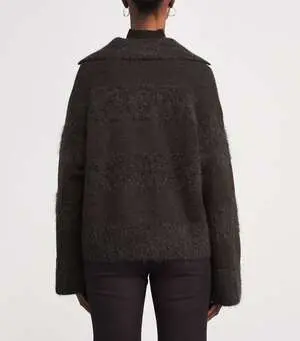 JOSEPH Brushed Stripe Take Sweater - Brown
