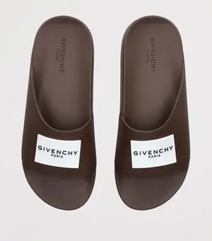 Givenchy Label Slides - Brown