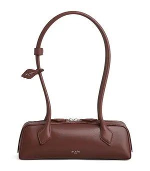 Alaïa Small Leather Le Teckel Shoulder Bag - Brown
