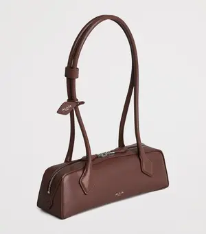 Alaïa Small Leather Le Teckel Shoulder Bag - Brown