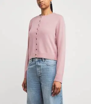 ME+EM Cashmere Knit Cardigan - Pink