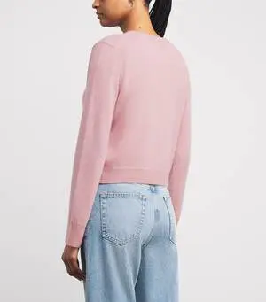 ME+EM Cashmere Knit Cardigan - Pink