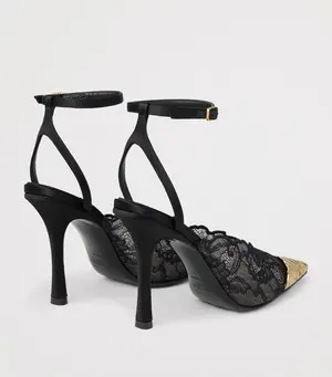 JIMMY CHOO Faiz 100 Lace Pumps - Black