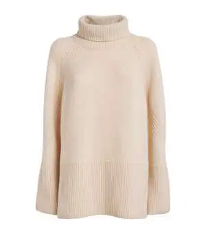 JOSEPH Cashmere Loftus Rollneck Sweater - Beige