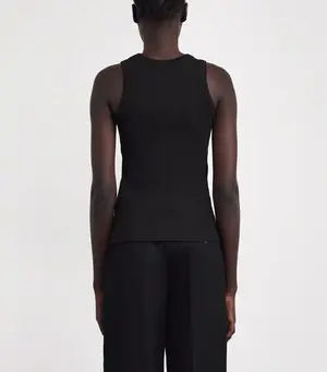 JOSEPH Stretch-cotton Tank Top - Black