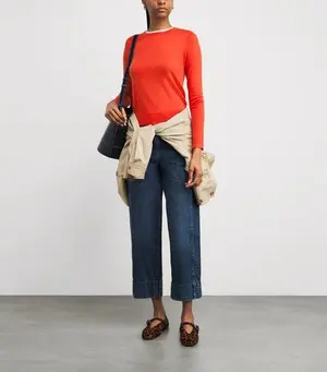ME+EM Wool-cashmere Layered Sweater