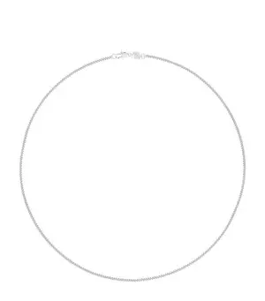 ASTRID & MIYU Sterling Curb Chain Necklace - Silver