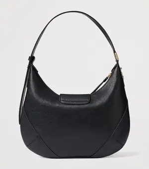 JIMMY CHOO Leather Shoulder Bag - Black