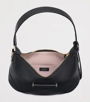 JIMMY CHOO Leather Shoulder Bag - Black