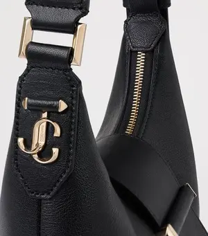 JIMMY CHOO Leather Shoulder Bag - Black