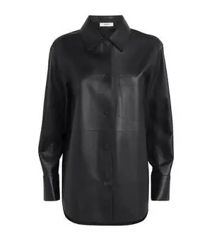 JOSEPH Penna Leather Overshirt