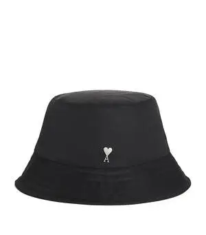 Ami Cotton Bucket Hat - Black