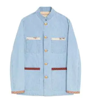 Valentino Garavani Denim Safari Jacket - Blue