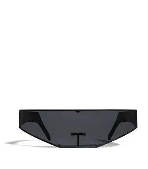 Rick Owens Stainless Steel Cyclops Sunglasses - Black