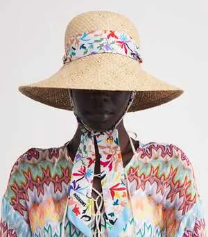Missoni Straw Tie Hat