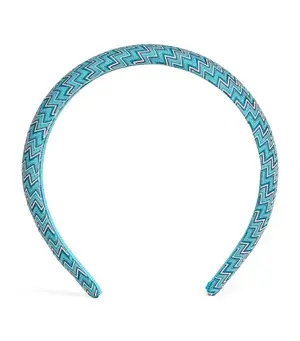 Missoni Zigzag Headband - Blue