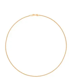 ASTRID & MIYU Plated Curb Chain Necklace - Gold