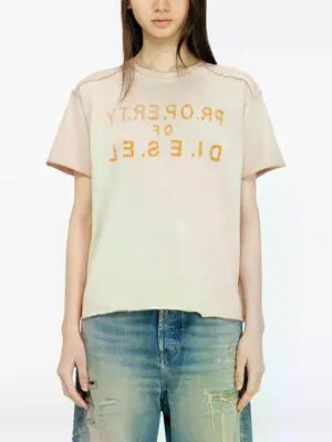 DIESEL® Logo-print T-shirt - Neutrals